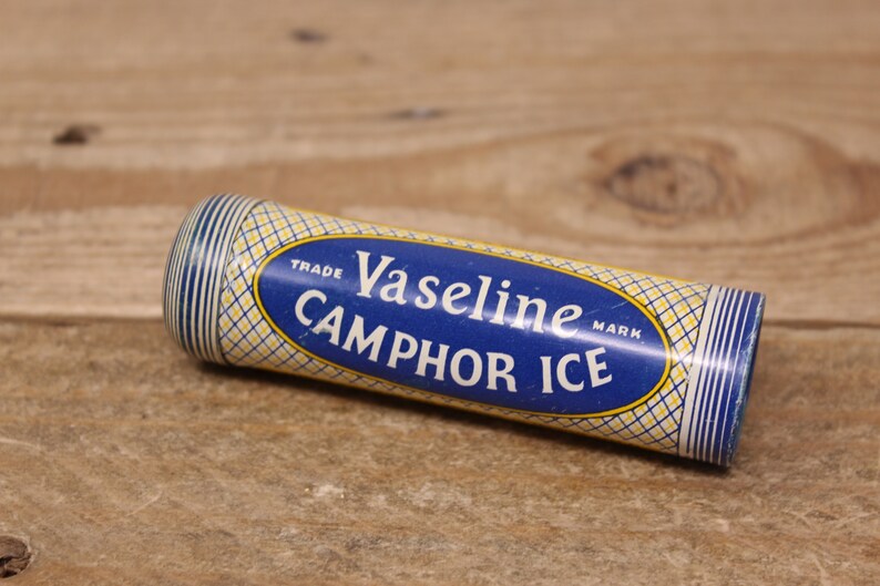 Antique Vaseline Camphor Ice - Metal Medicinal Tube, Made in Canada ...