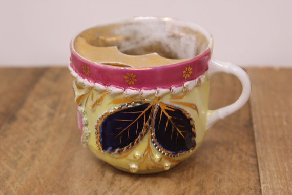 Antique Victorian Porcelain Mustache Guard Tea Cup | Etsy