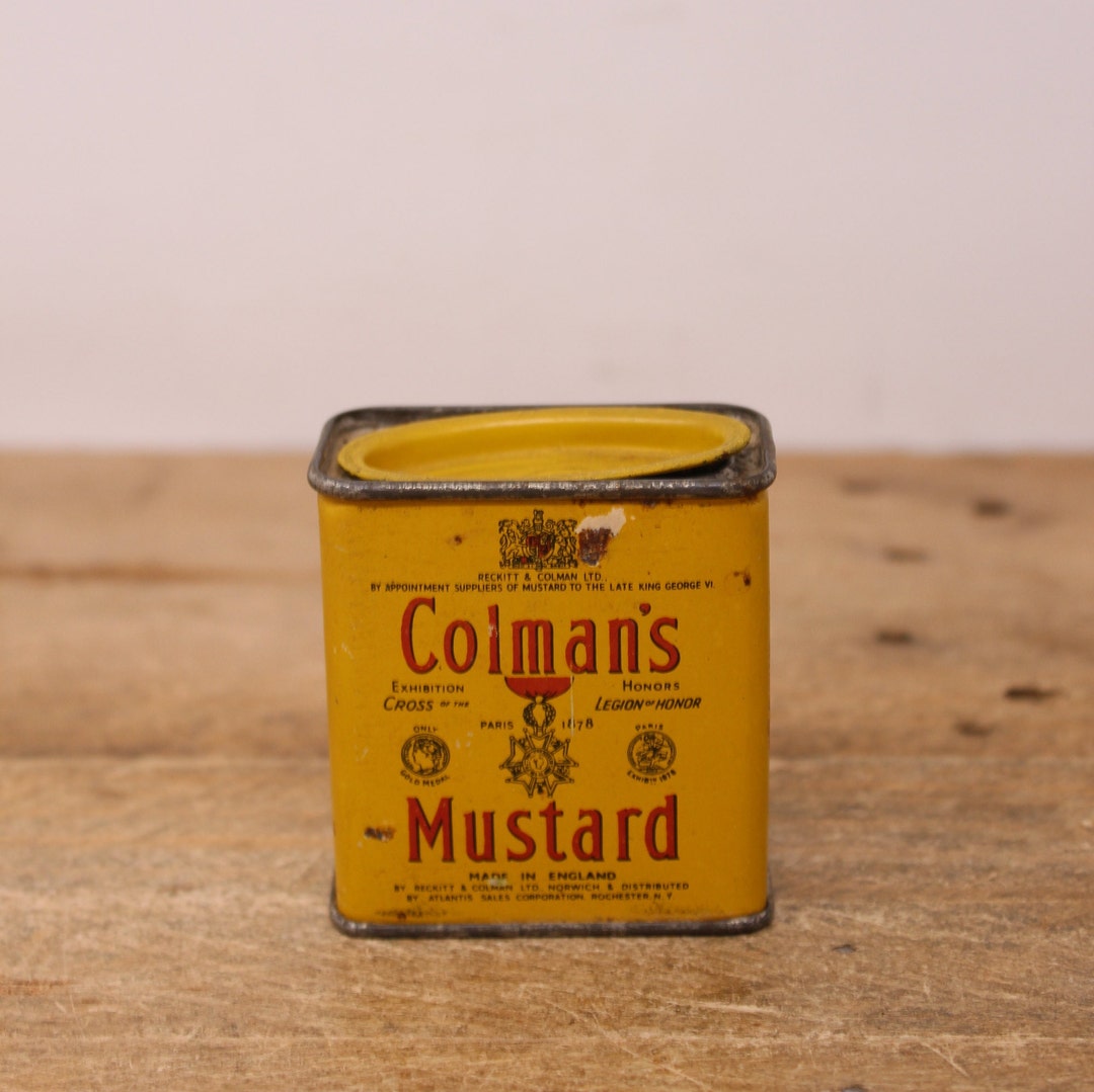 Vintage Colman's Mustard 1 1/4 Oz. Metal Tin (empty) - Made in England ...