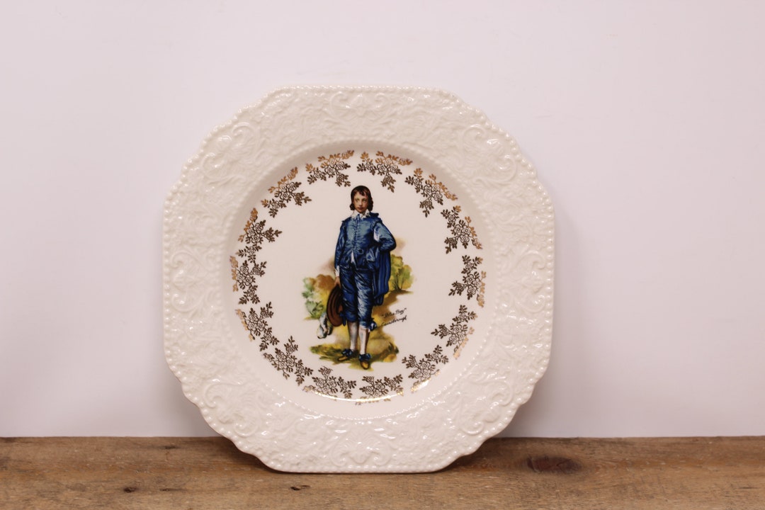 Lord Nelson Pottery — Blue Boy by Gainsborough - Porcelain Plate - Etsy