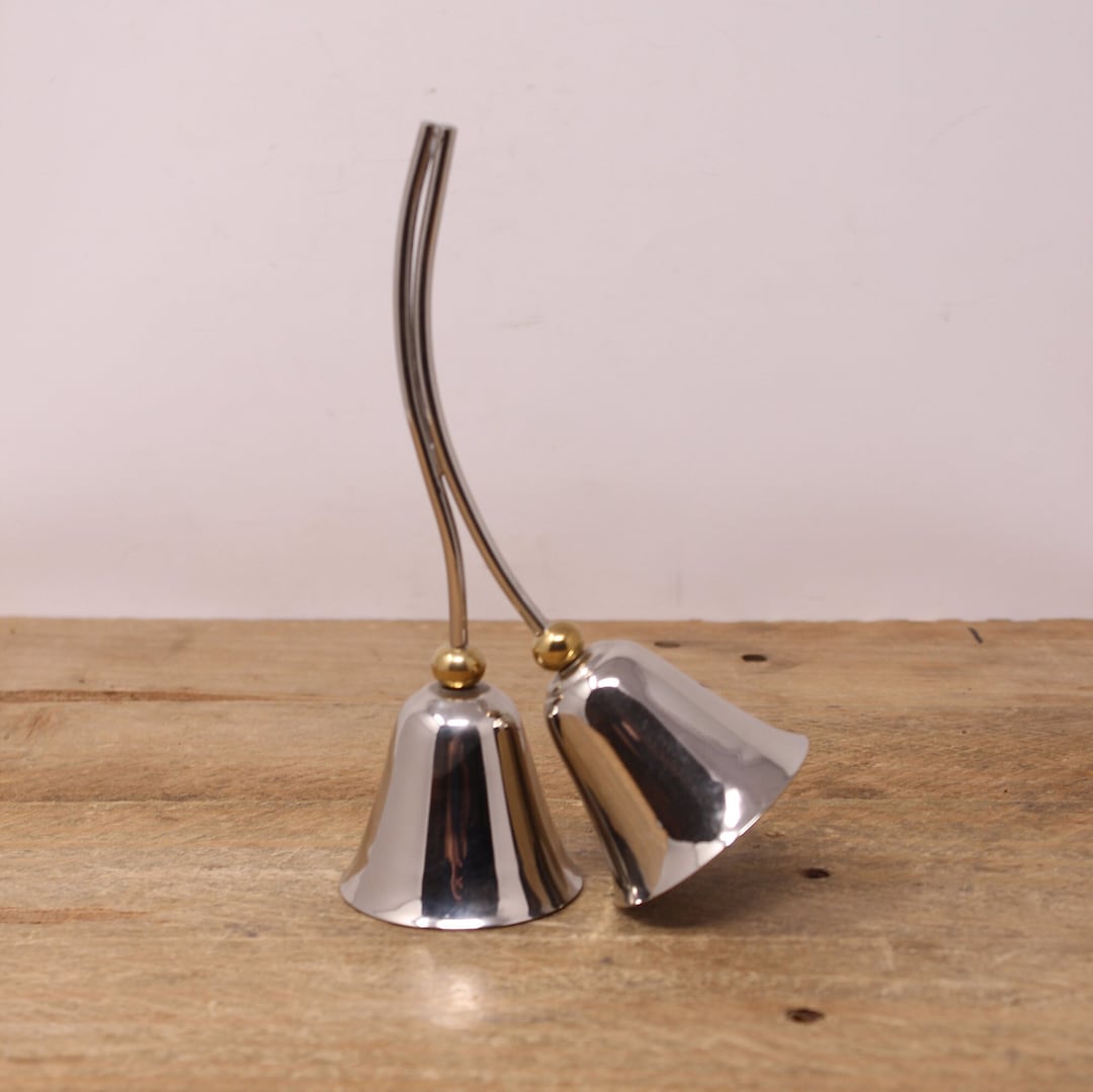 Vintage Silver Plate - Double Bell - Hand / Dinner Bell - Etsy