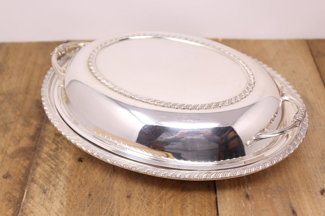 Marlboro Plate - Old English Reproduction - Covered Vegetable Server ...