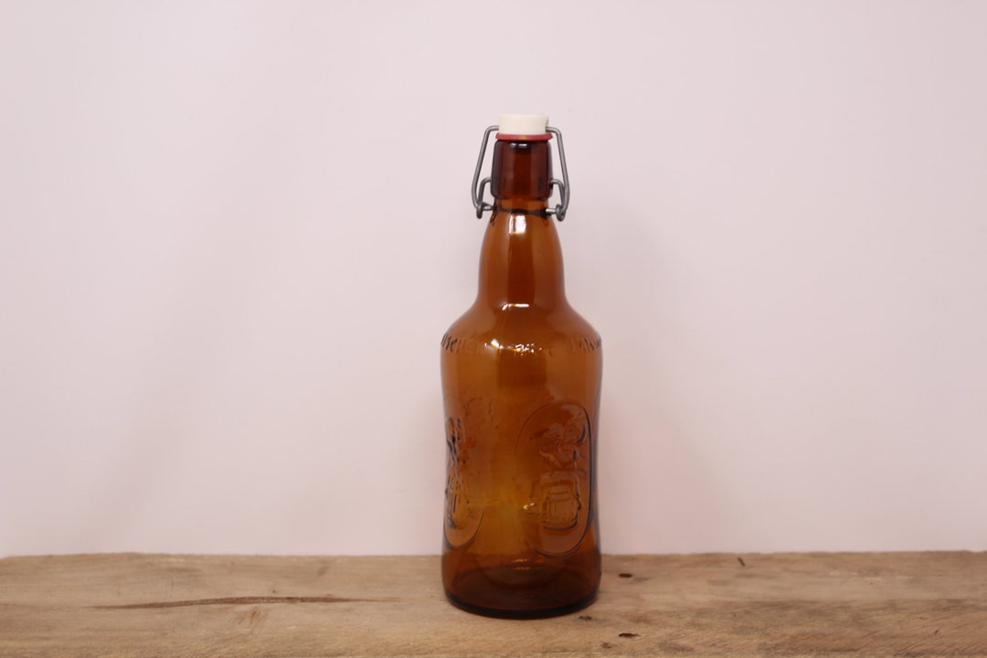 Vintage - Amber D'alsace Fischer Bottle - French Beer Bottle - Etsy