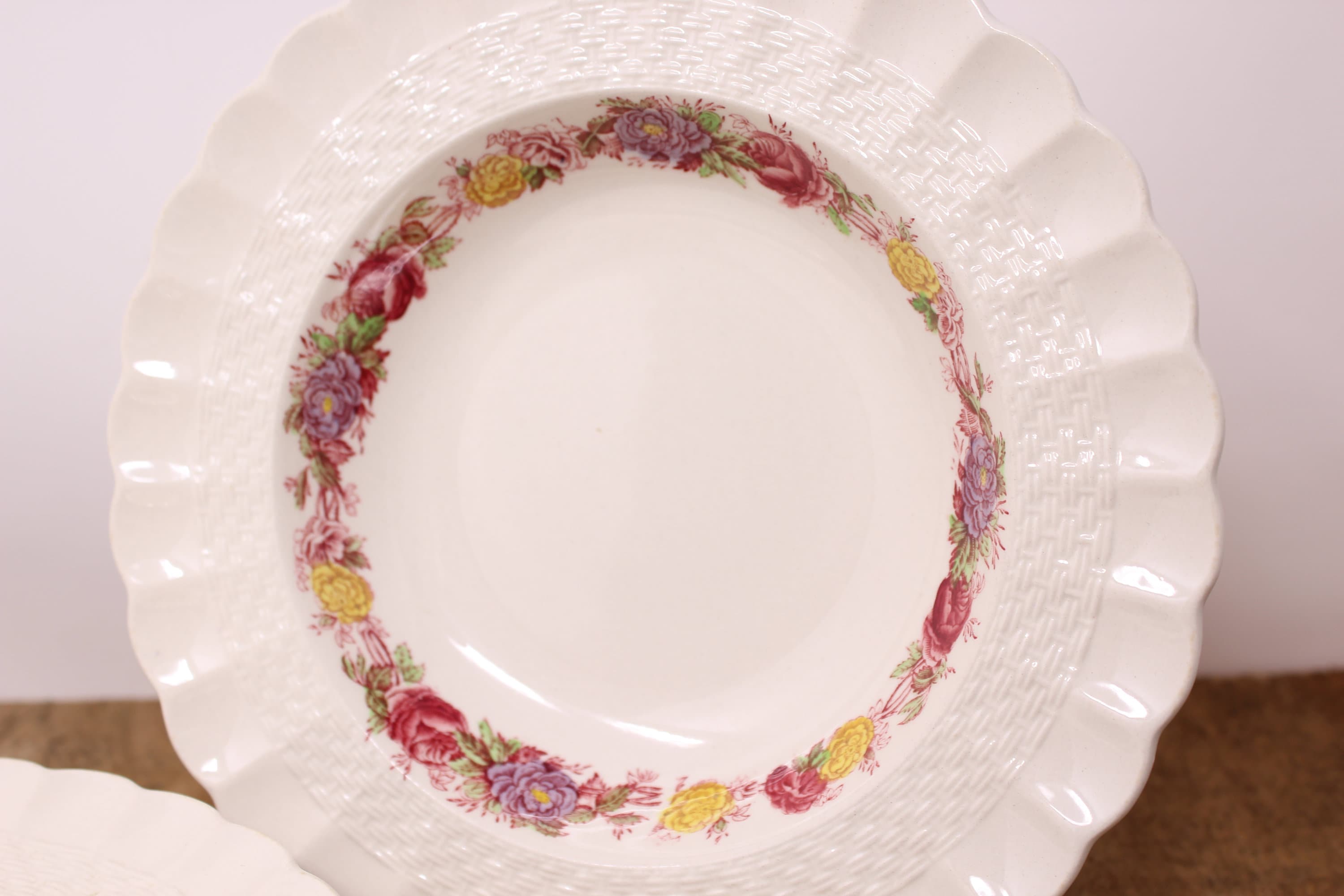 Rose Briar Copeland Spode 3 Rim Soup Bowls - Etsy België