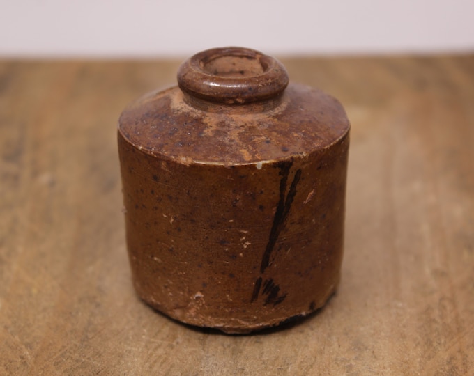 Antique Salt Glazed Clay Ink Bottle / Ink Well - Etsy