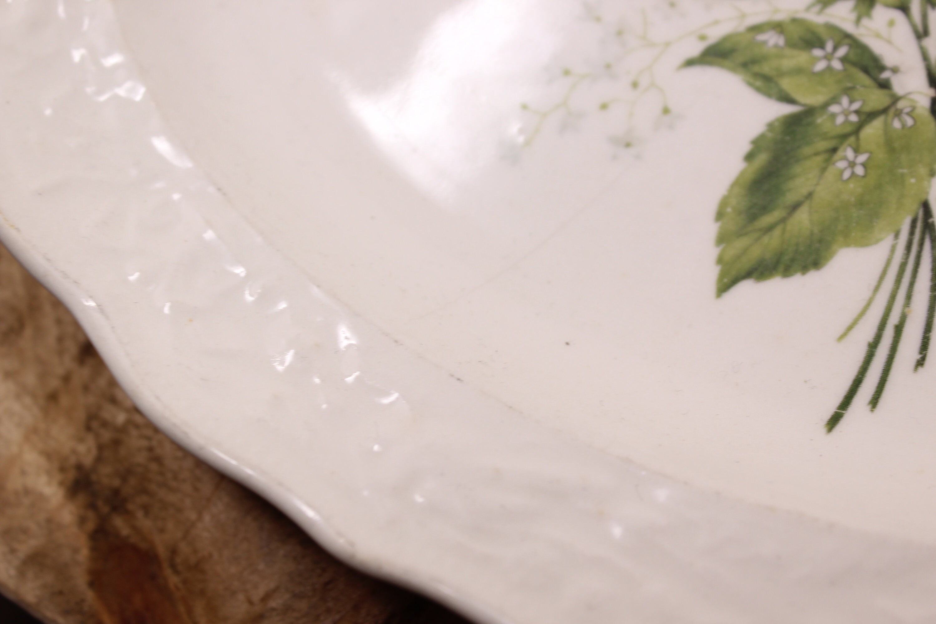 Georgian China tudor Rose Oval Sandwich / Cake - Etsy Canada