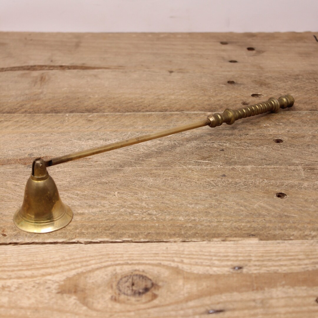 Vintage Bell Shaped Brass Candle Snuffer With Hinged Bell - Etsy