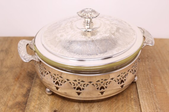 Home & Living Silver-Plate-Vintage-Wm Rogers-Pot-Casserole-Dish ...