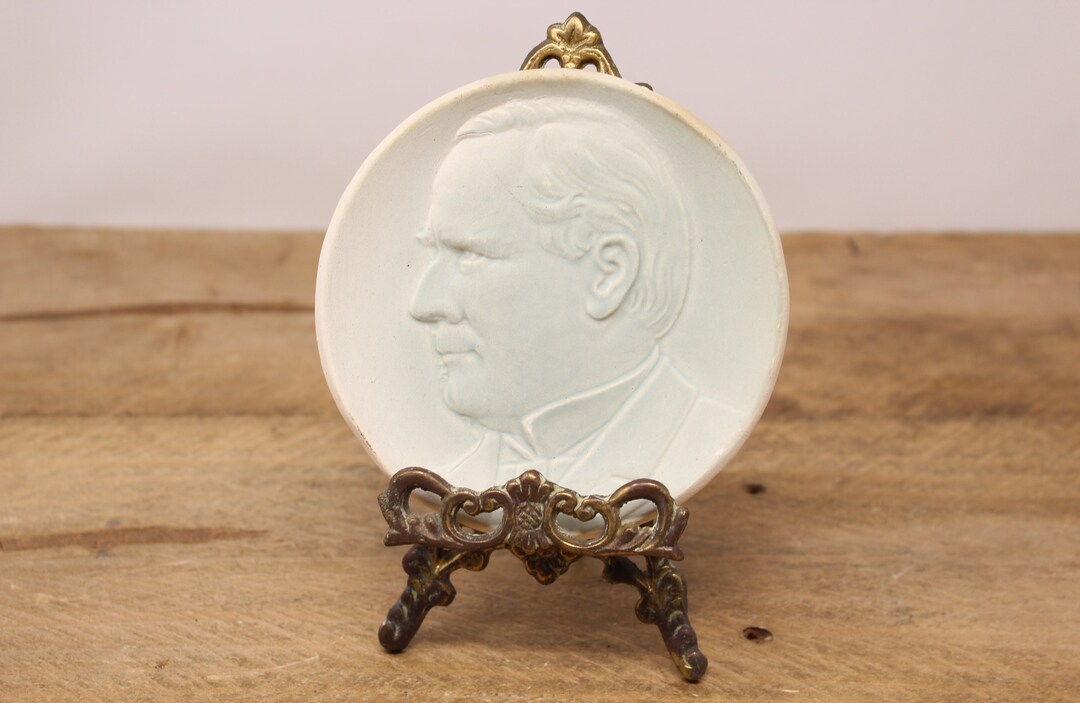 Antique Weller Pottery - William Mckinley - 1904 St Louis Fair Souvenir ...