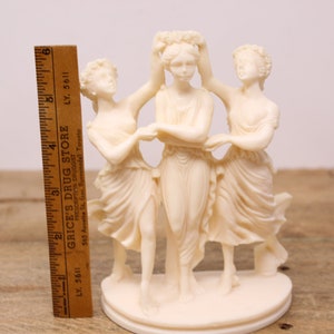 Vintage "the Three Graces" Statue - Ancient Greek Statue Alabaster ...