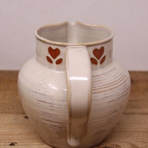 Vintage Redware Pottery Pitcher – Heart Design Jug - Etsy