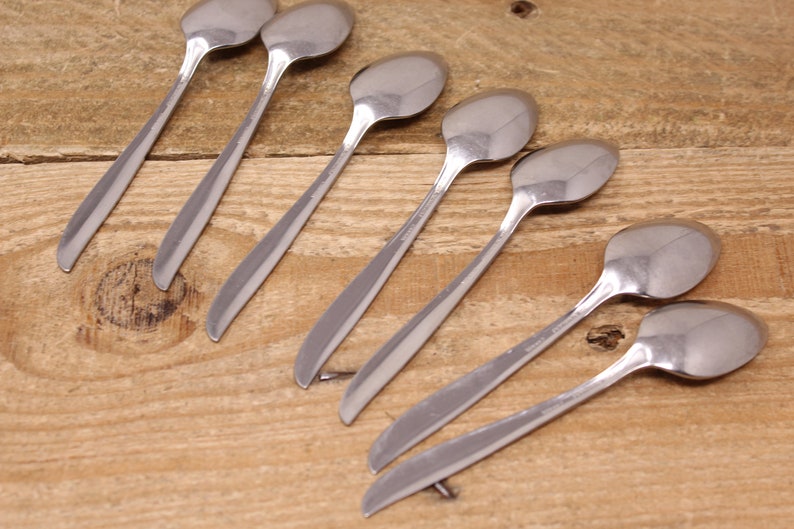 7 Tudor Stainless Demitasse Spoons - Canada (duchess) - Etsy