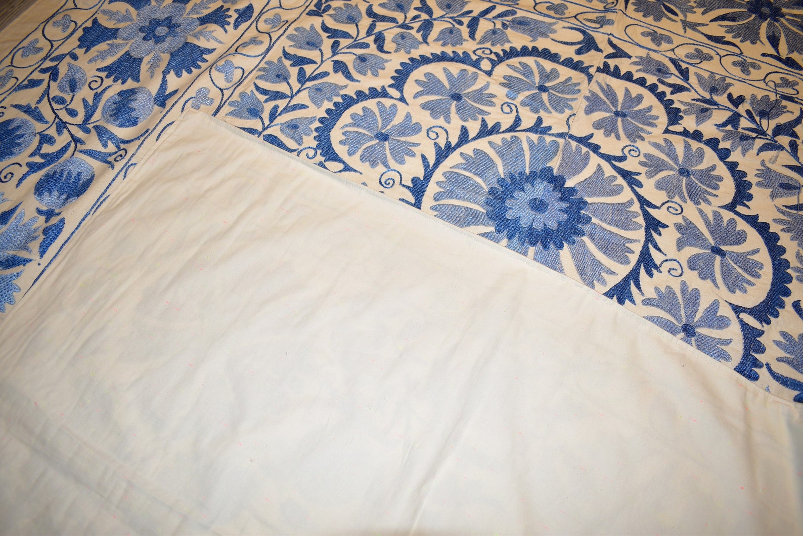 Handmade Throw Quit Blanket Bed Cover Suzani Bedspread 6.6 - Etsy