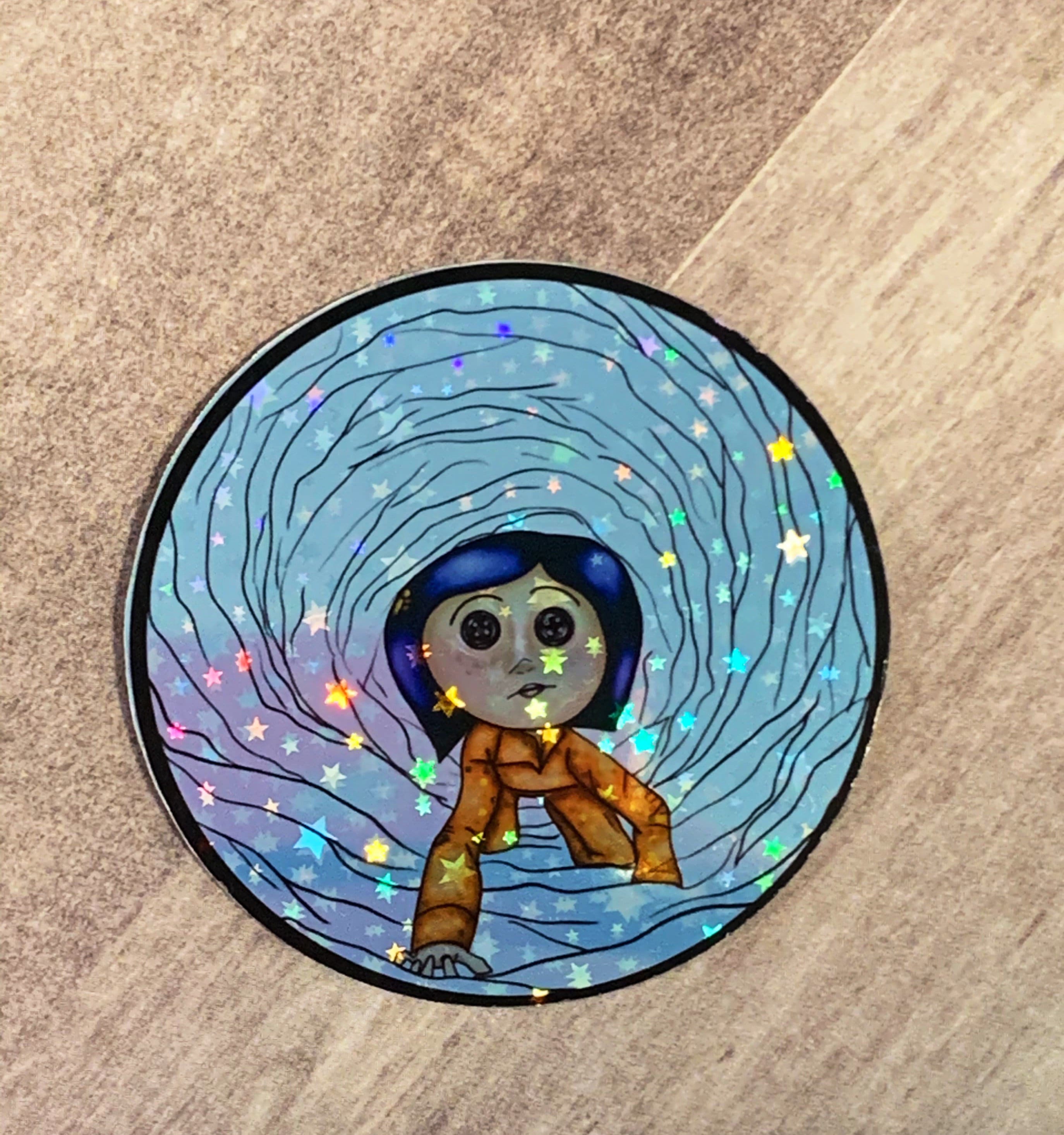 Holographic Coraline Button Eyes in Tunnel Water Resistant - Etsy