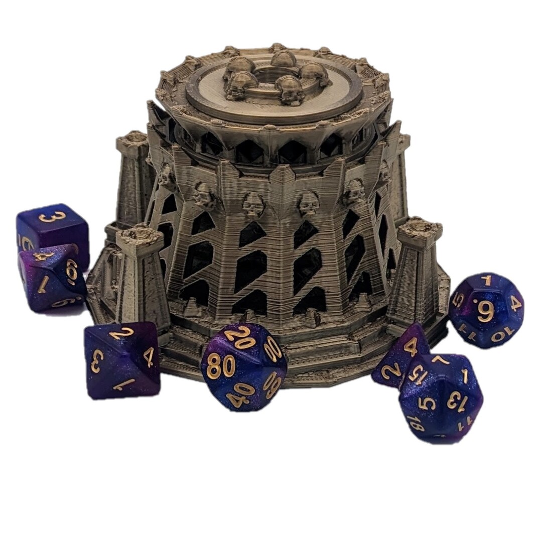 Necromancer Dice Box - the Mausoleum - by Mythic Roll - Etsy