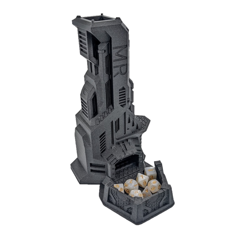 Sci-fi Dice Tower the Control Tower by Mythic Roll - Etsy