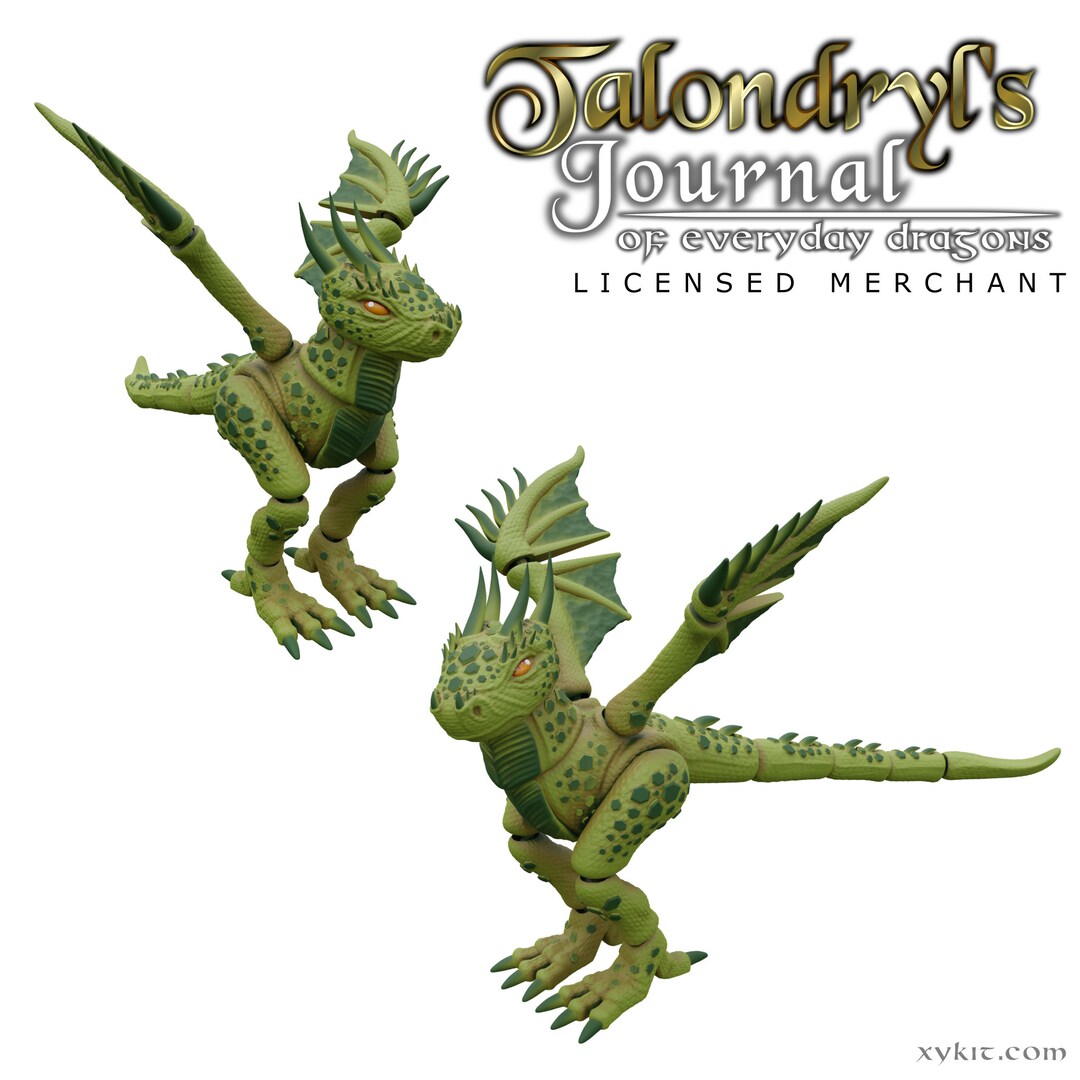 Grass Hopper Wyvern - Posable Articulating Dragon - From Talondryl's ...