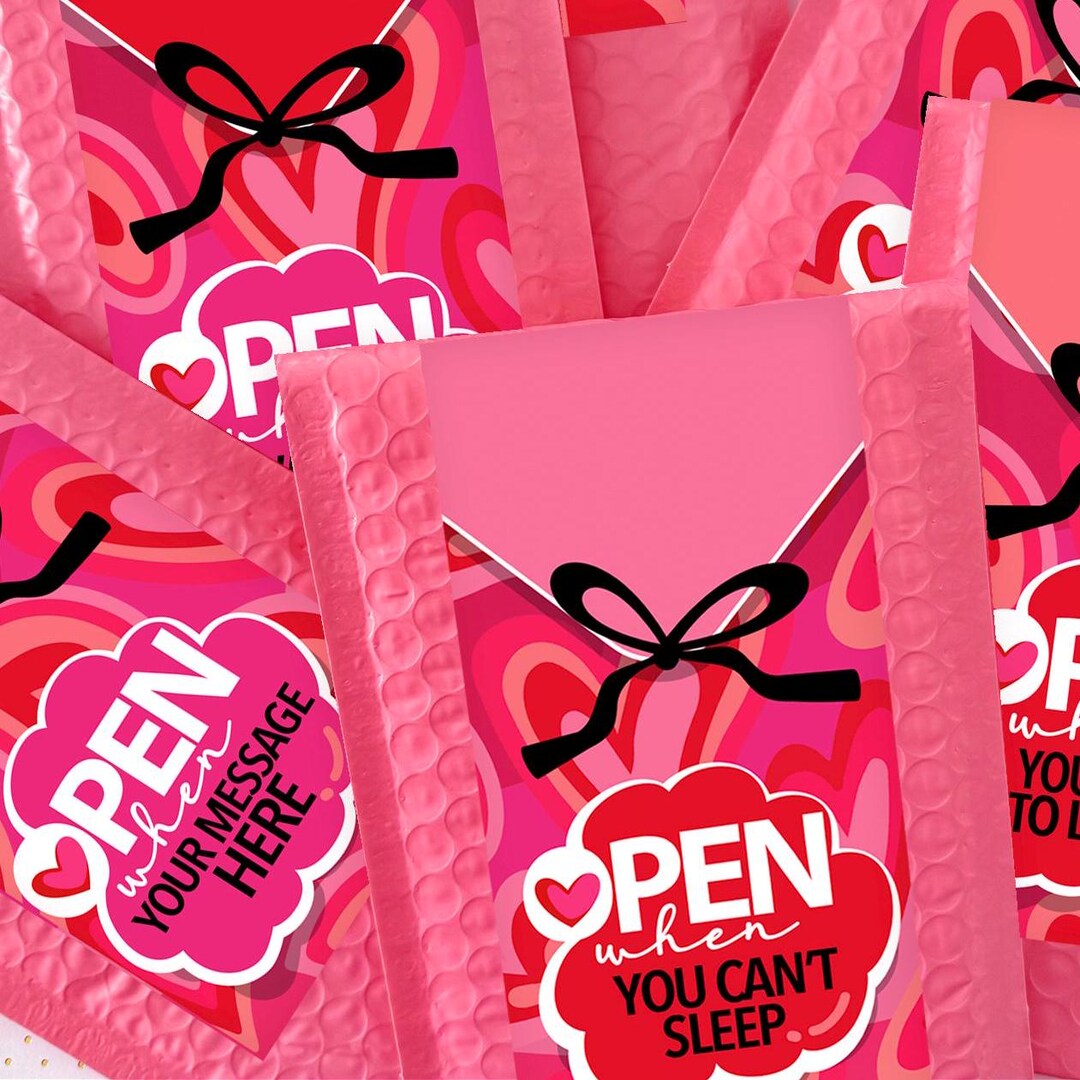 Valentine Open When Envelopes Set, Valentine's Gift, Boyfriend ...