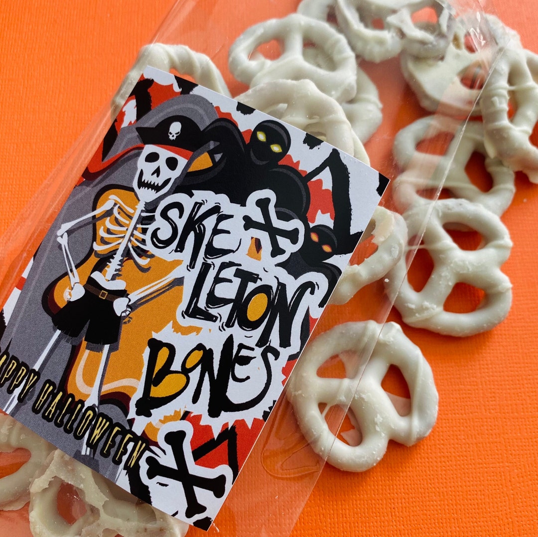 Printable Halloween Labels, Halloween Party Favor Bag, Trick or Treat ...