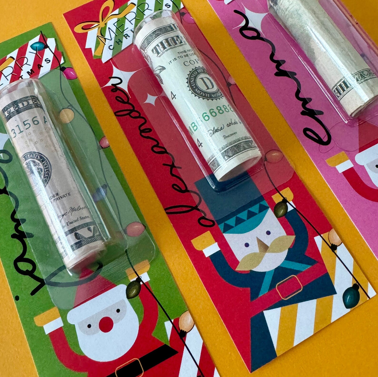 Christmas Money Card Holder, Cash Gift, Santa's Bucks Card, Teen Gift ...