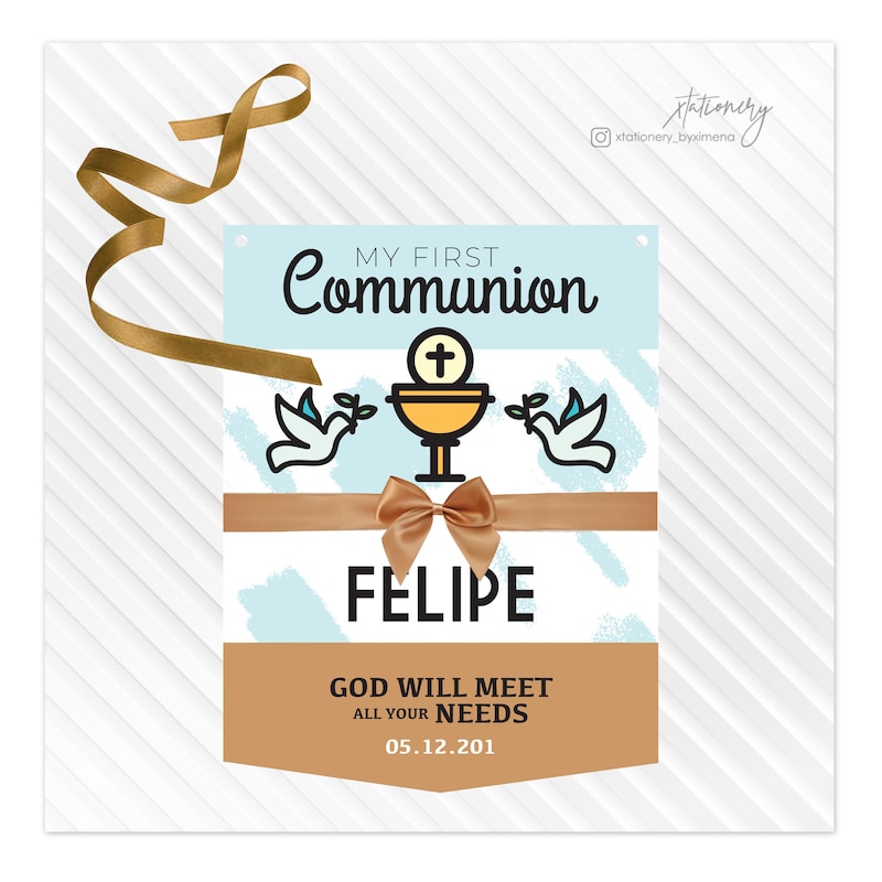 Communion Banner - Etsy