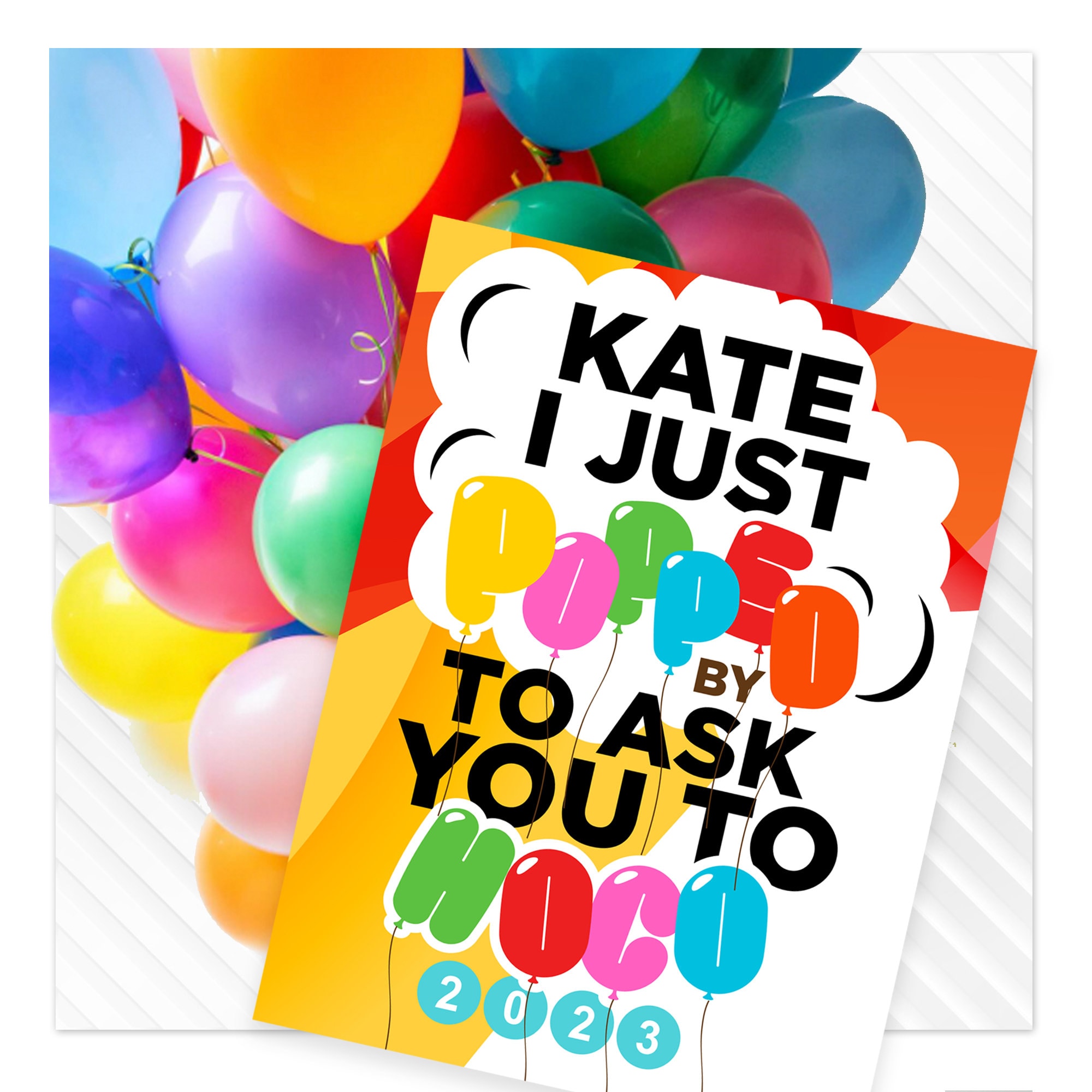 HOCO Proposal Sign, Homecoming, Personalized HOCO Poster, Ask Date to ...