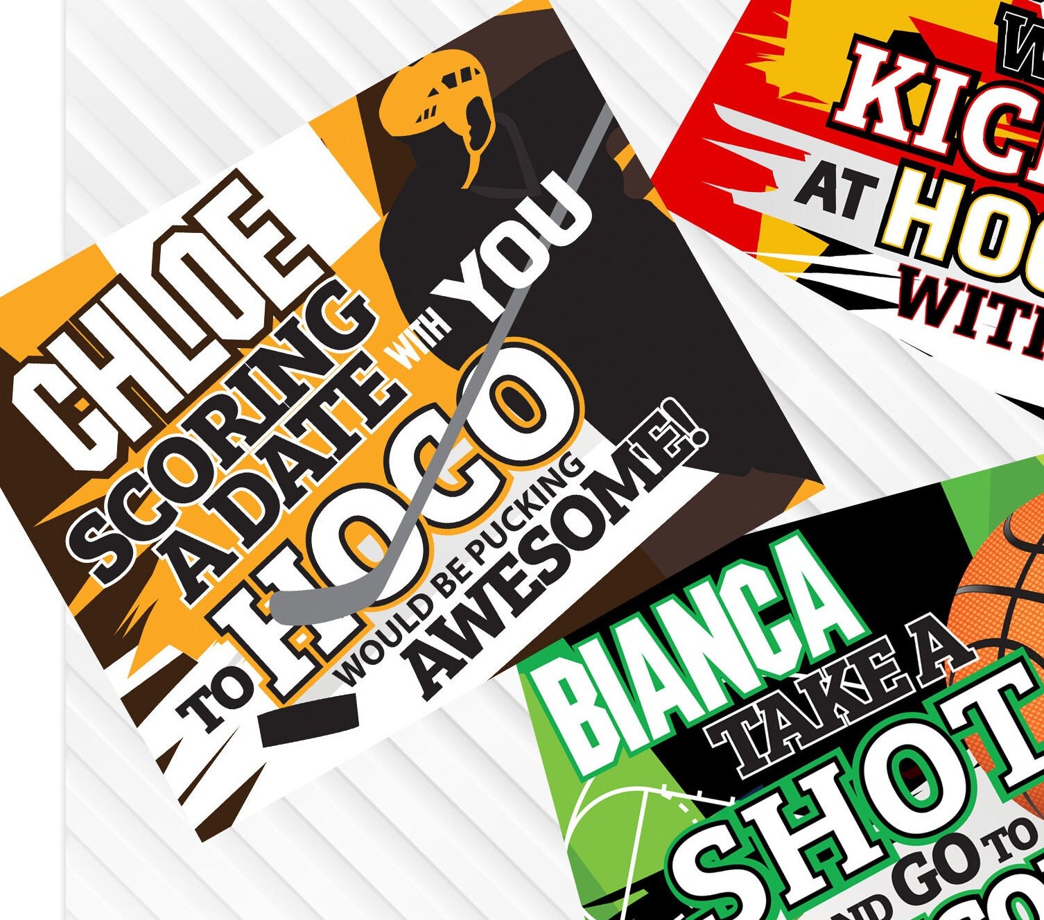 PROM Proposal Sign, Hoco Sports Proposal Sign, Personalized PROM Poster ...