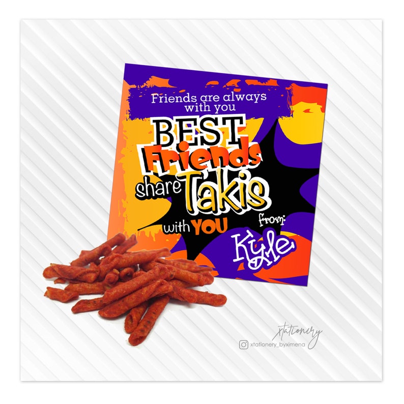 Takis Valentines Day Cards for Kids, DIGITAL Valentine's for School ...