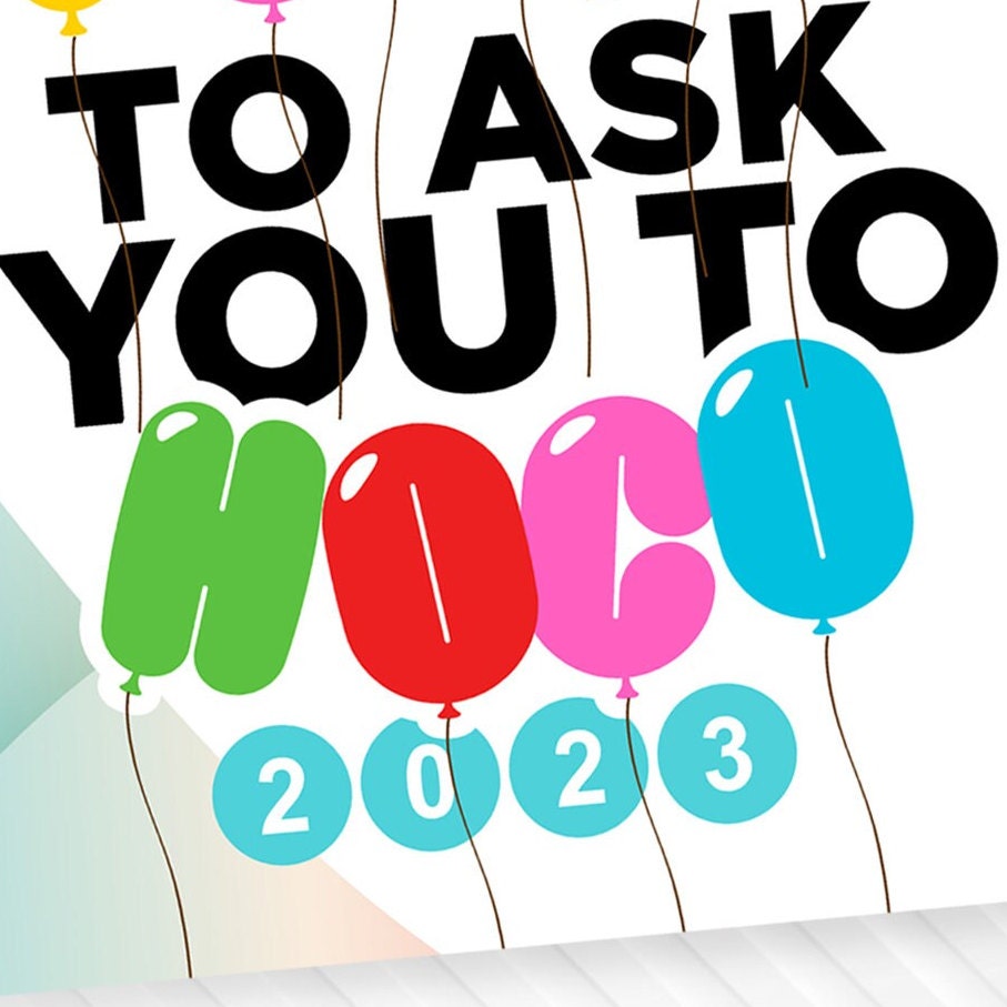 HOCO Proposal Sign, Homecoming, Personalized HOCO Poster, Ask Date to ...