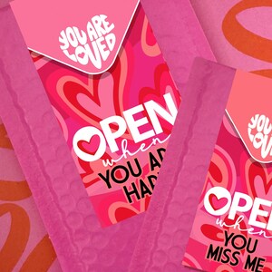 Valentine Open When Envelopes Set, Valentine's Gift, Boyfriend ...