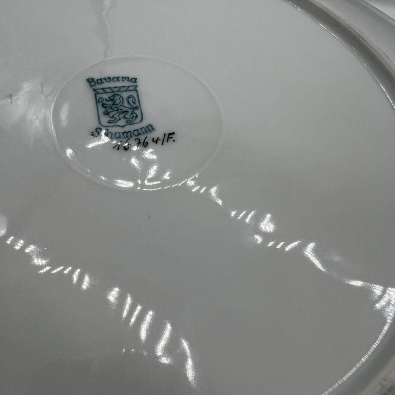 Bavaria Schumann Germany Antique Rose Plates X2 - Etsy