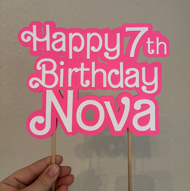 Barbie Themed Cake Topper - Etsy
