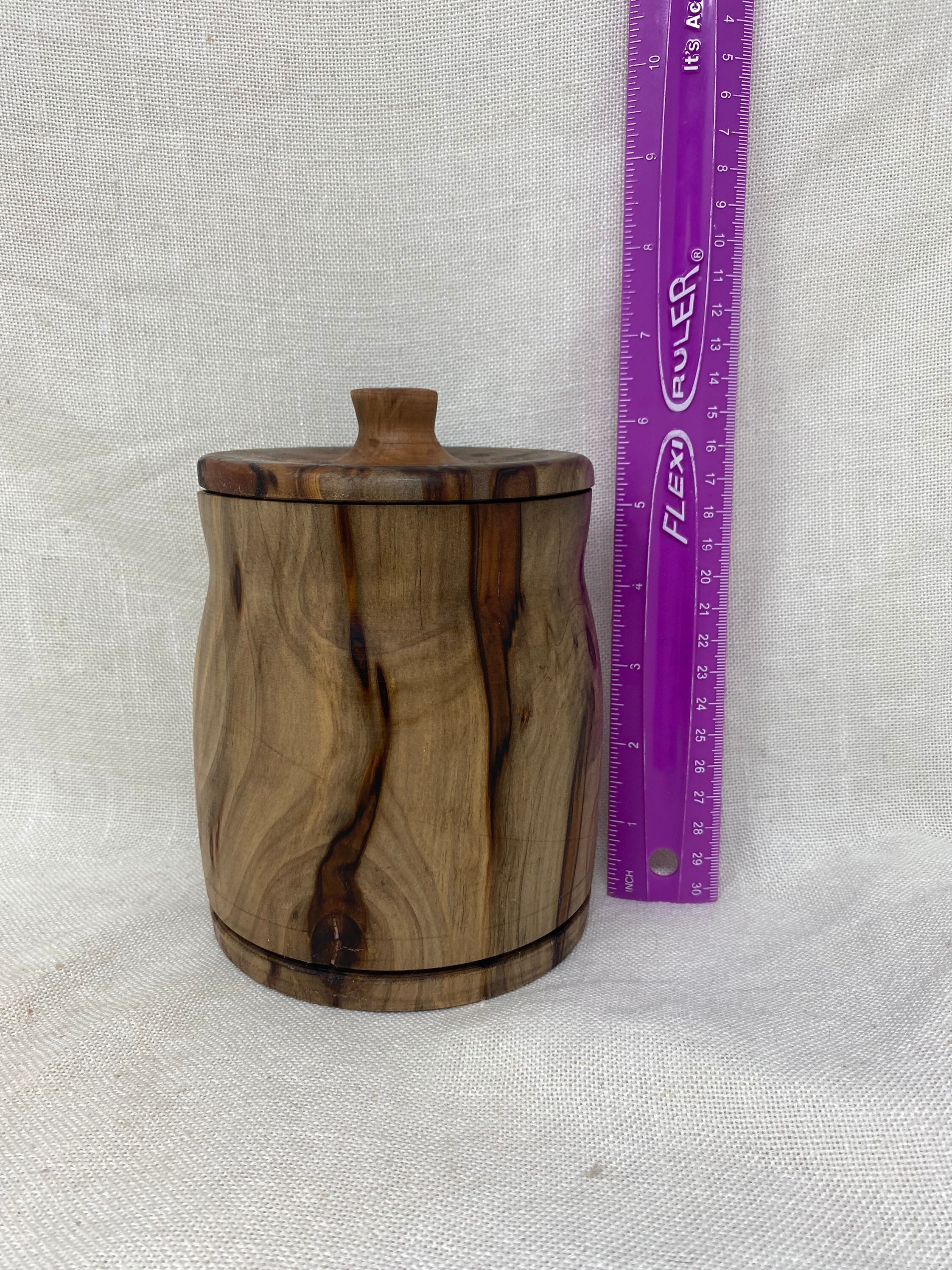 Hand Turned Elder Wood and Epoxy Jar With Lid - Etsy