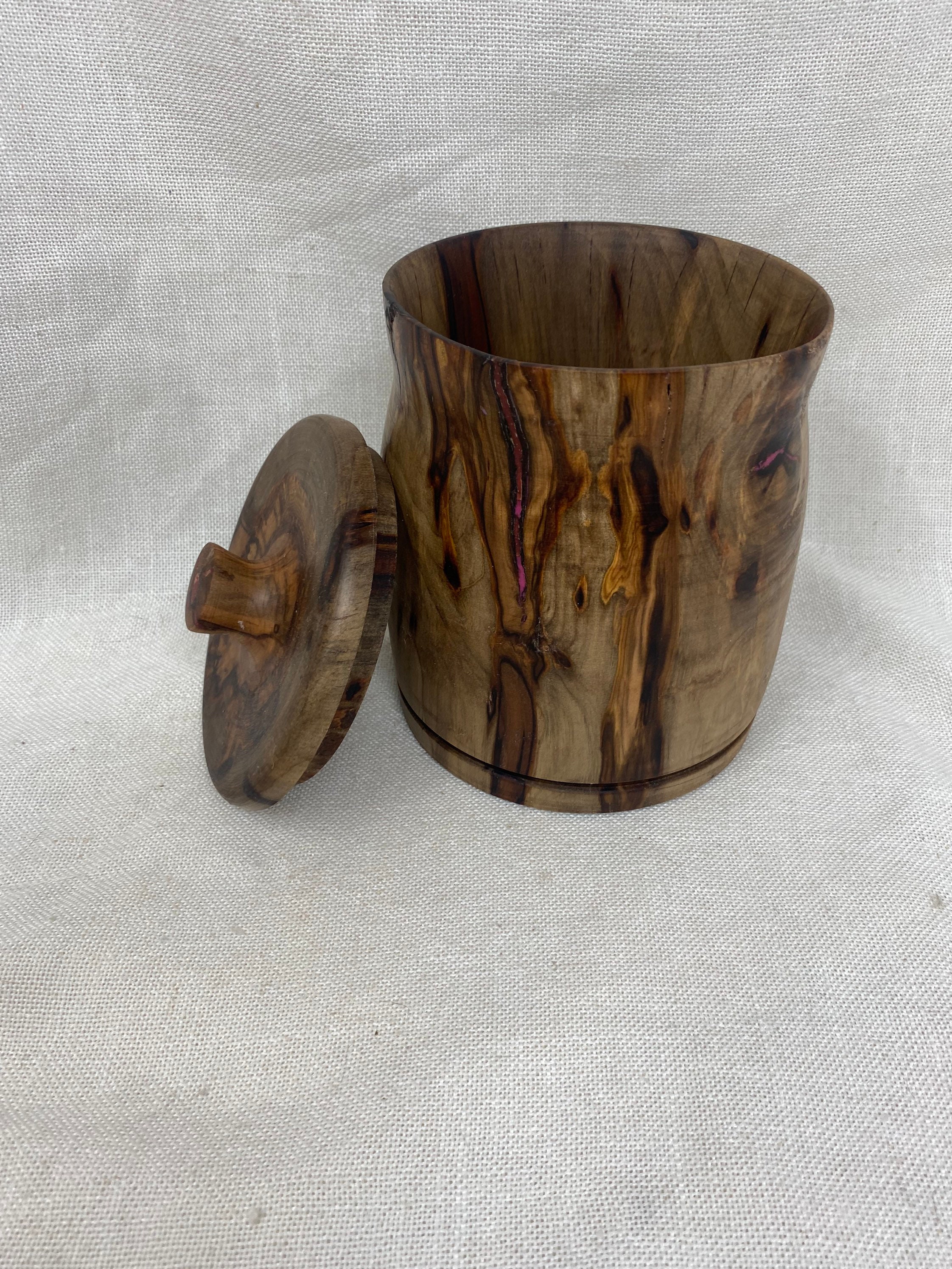 Hand Turned Elder Wood and Epoxy Jar With Lid - Etsy