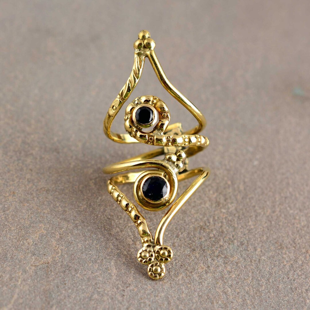 Onyx Brass Trigger Finger Ring: Adjustable Arthritis Splint - Etsy