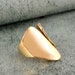 Open Ring, Gold Long Ring, Chunky Ring, Large Ring, Cuff Ring Gold ...