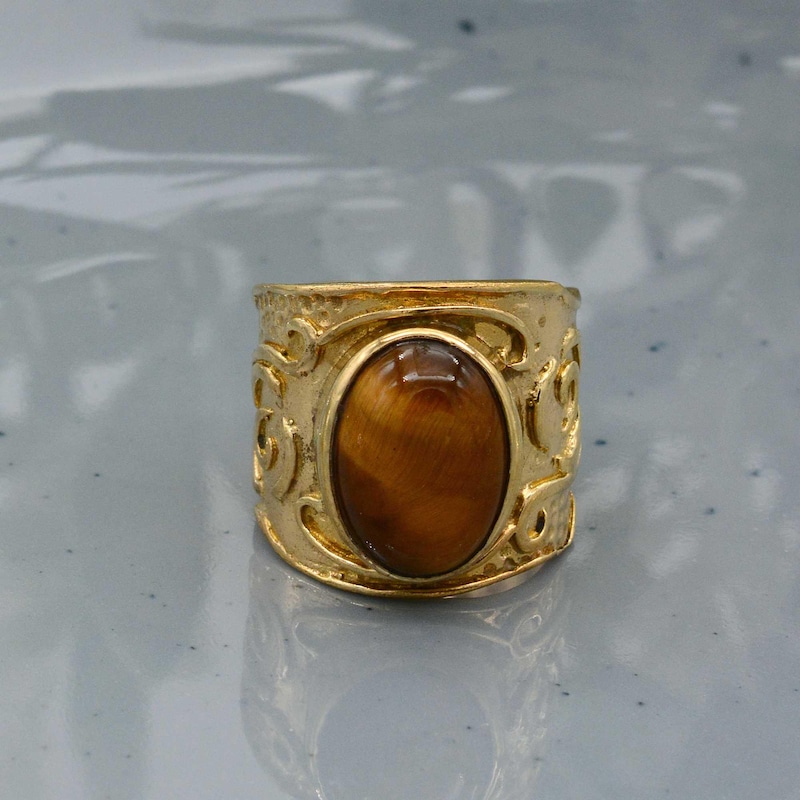Chunky Gold Ring - Etsy