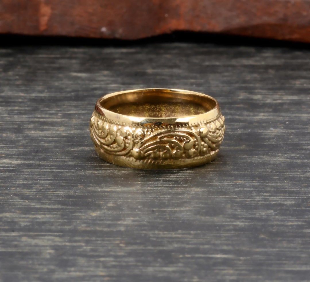 Statement Brass Ring, Boho Ring, Gold Filled Ring, 14K Gold Brass Ring ...