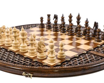 Round Chess - Etsy