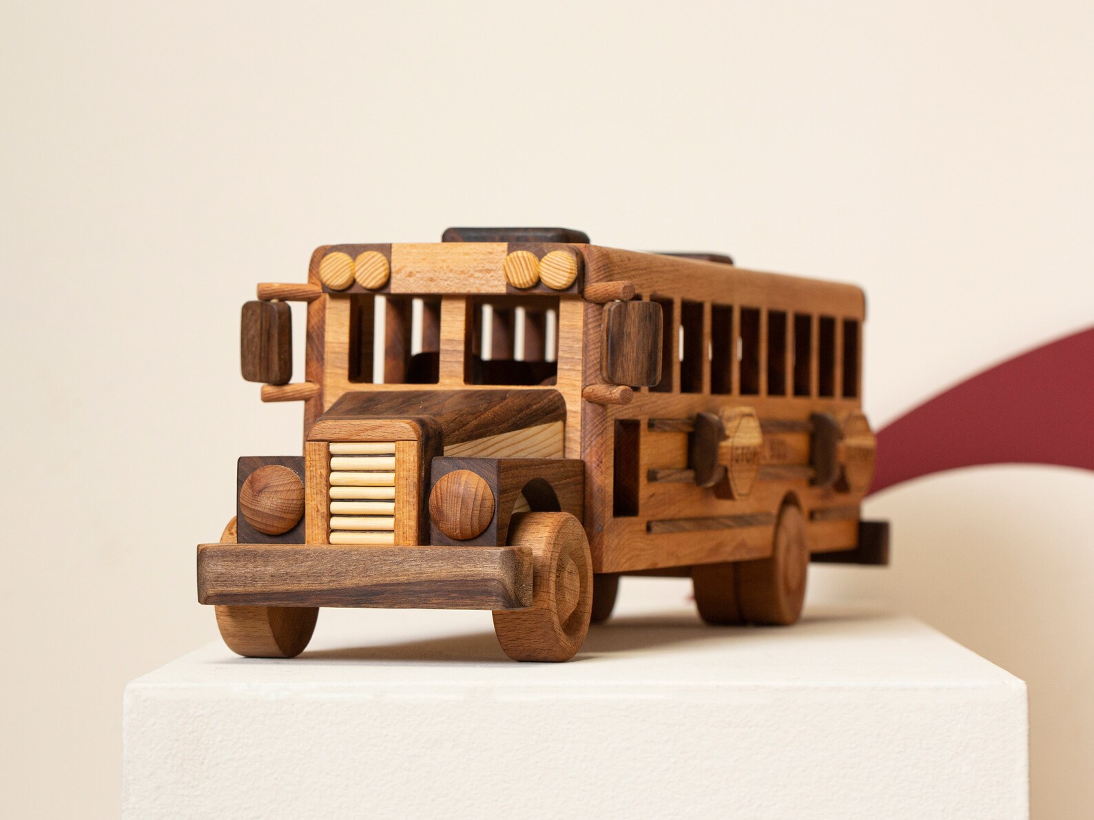 Wooden Toy Bus for Kids and Parents / Personalized Handmade | Etsy