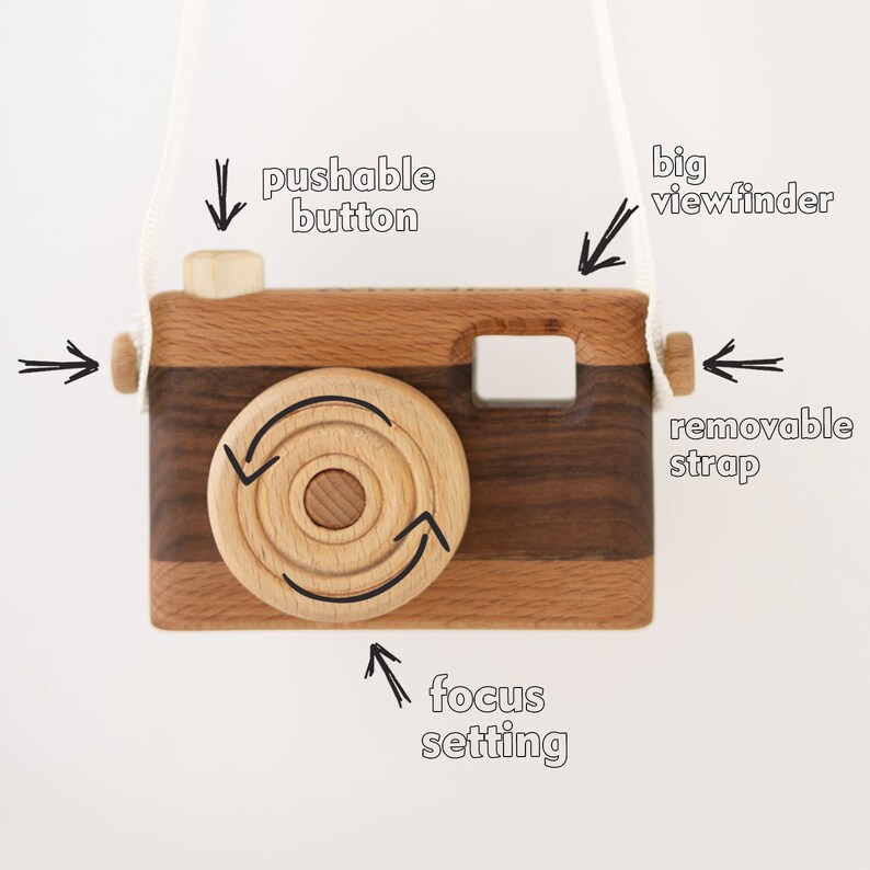 Personalized Children's Wooden Toy Camera Photographer - Etsy