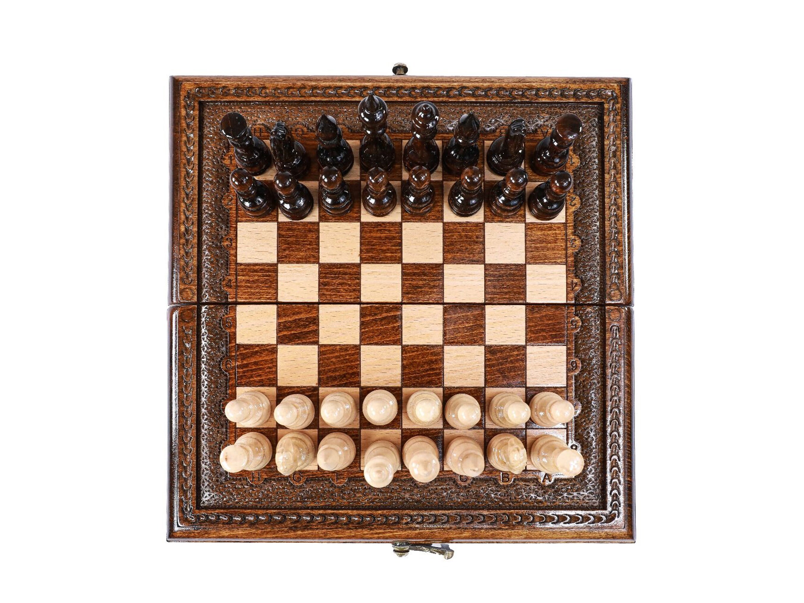 Mini Chess Set Personalized / 4.7 x 9.4 | Etsy