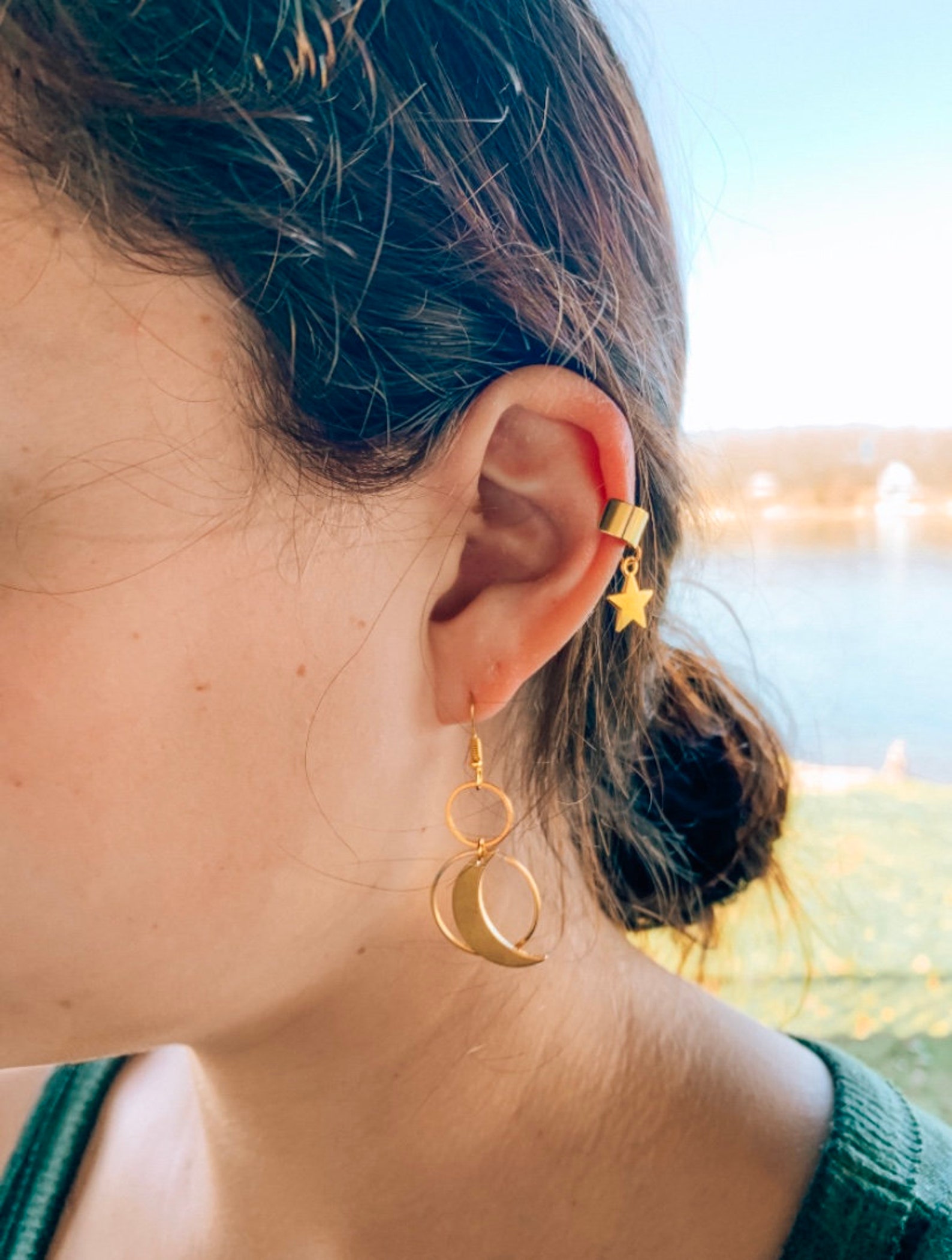 Star Ear Cuff No Pierce Ear Cuff Fake Piercing Earring Etsy