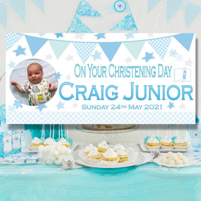 Christening Banner - Etsy UK
