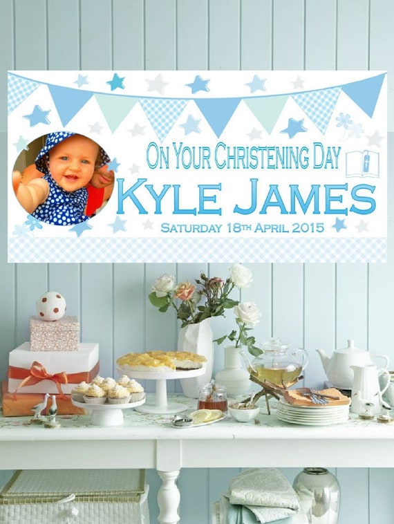 Christening Banners For Boys