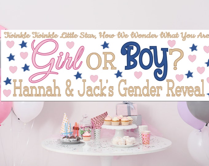 Pink Or Blue We Love You Gender Reveal Pink Or Blue We Love You Banner