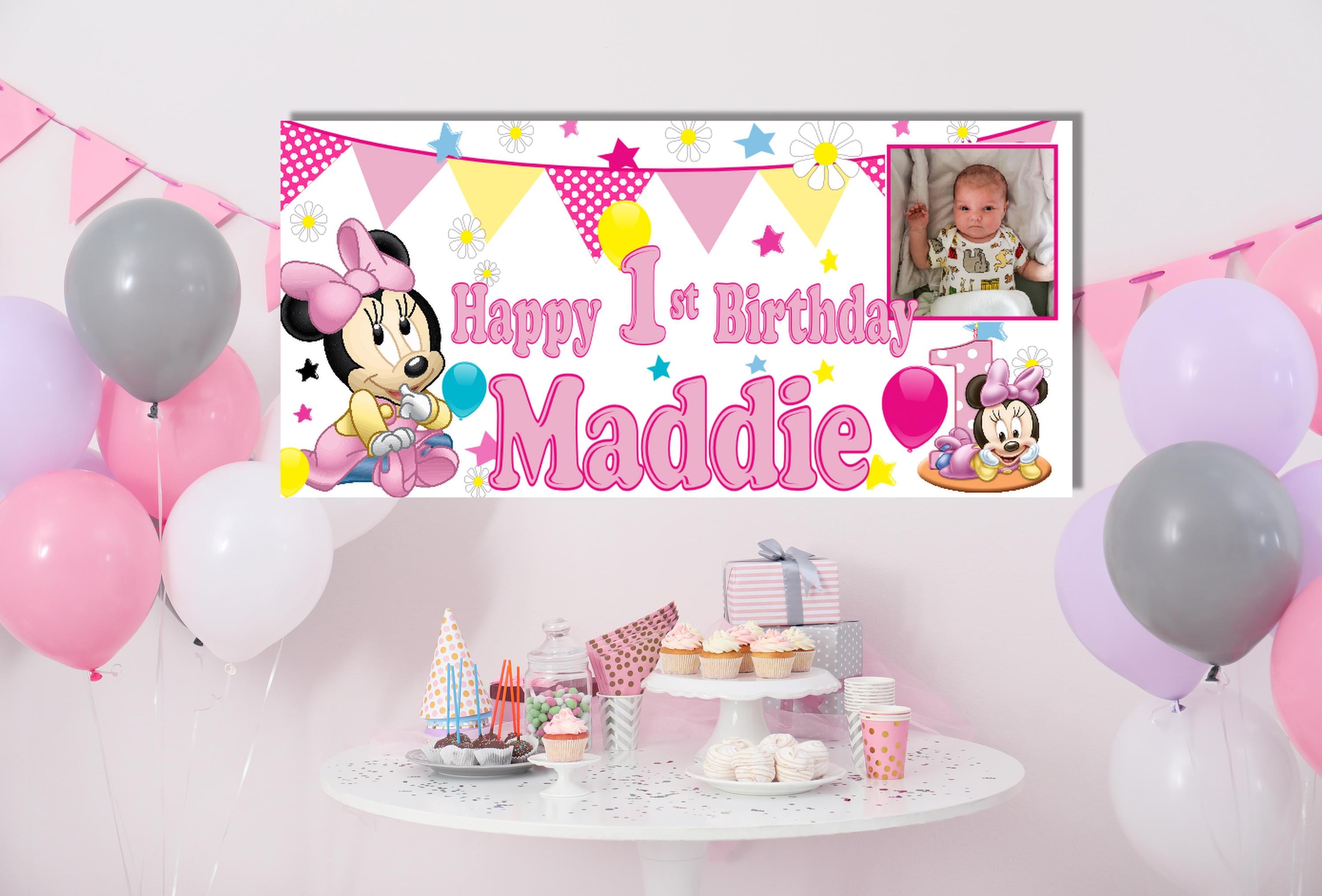 Baby Mickey Mouse And Minnie Mouse 1st Birthday