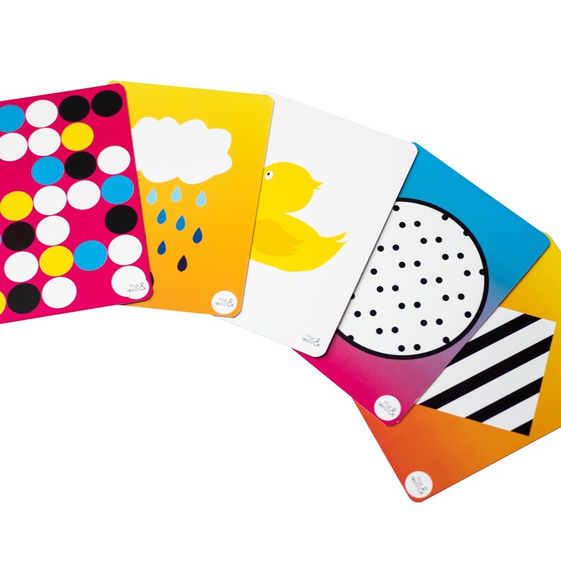 60 High Contrast Colour Baby Flash Cards For 3 Months Old | Etsy