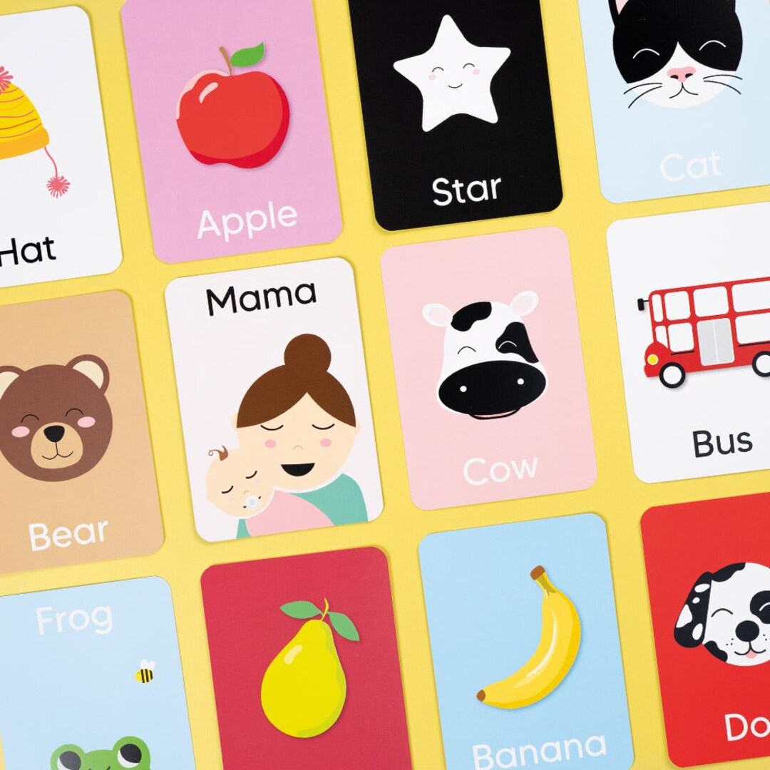 First Word Flash Cards - Etsy