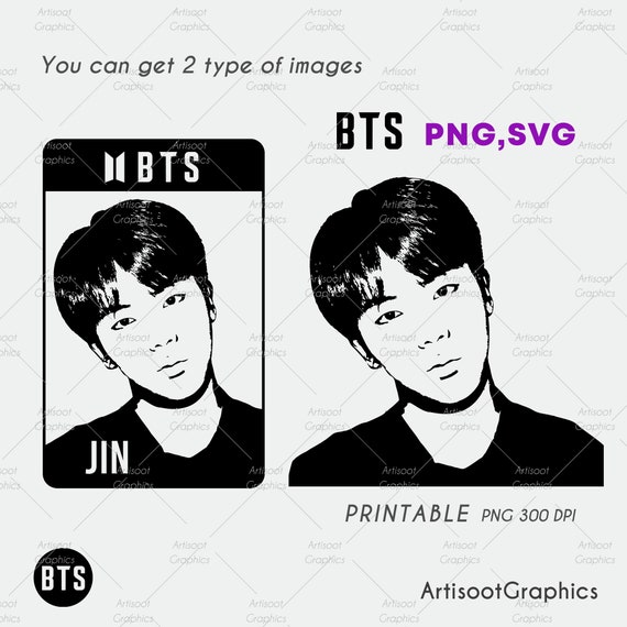 Clip Art bts Jin Silhouette bts Jin png file bts Jin Clip Art Vector ...
